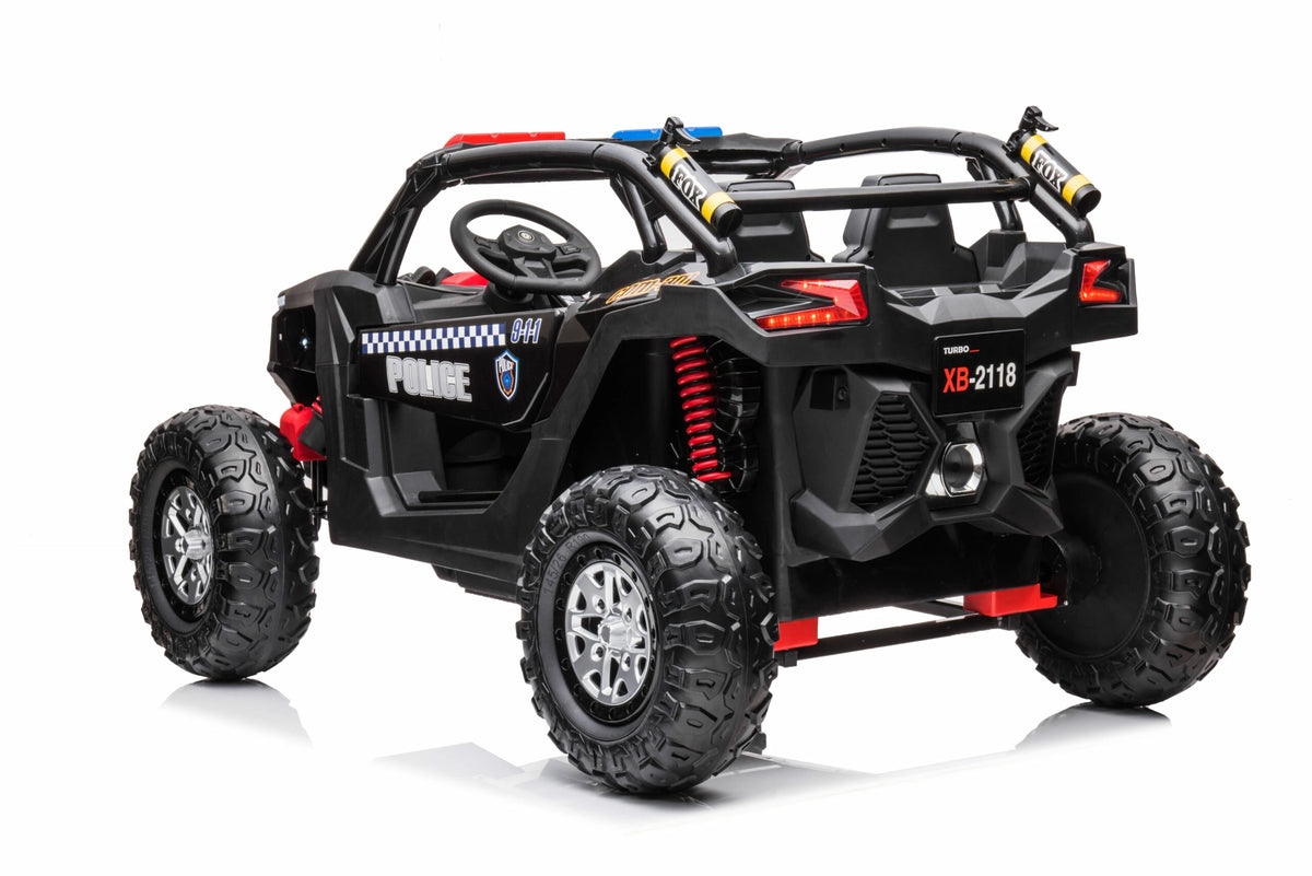 Kids 24v Police Buggy 2 Seater 4 Motors with Police Lights. – Motorz 4 Kidz