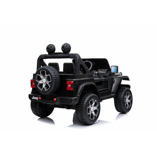 Kids ride-on Jeep Wrangler Rubicon 12v with Leather Seats and Eva Whee ...
