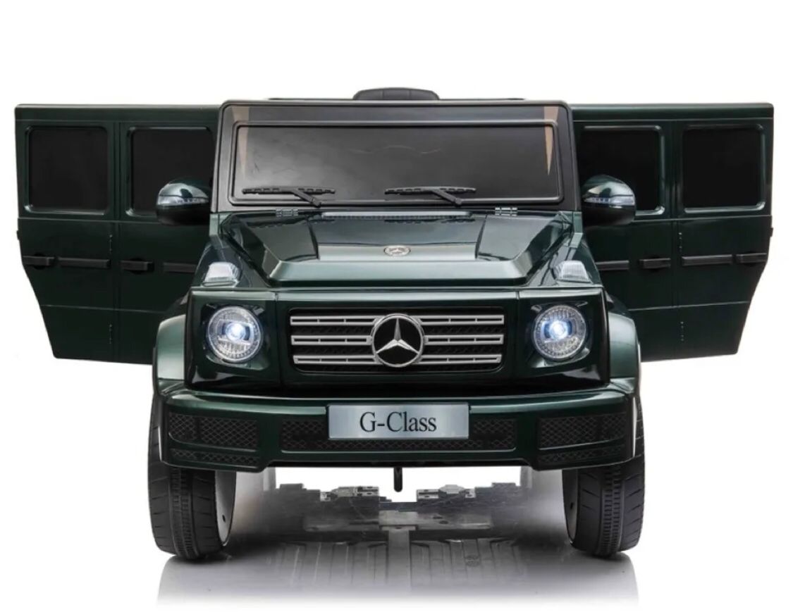 Licensed Mercedes G-Wagon Ride on Car SUV with Remote - Dark Green - W ...